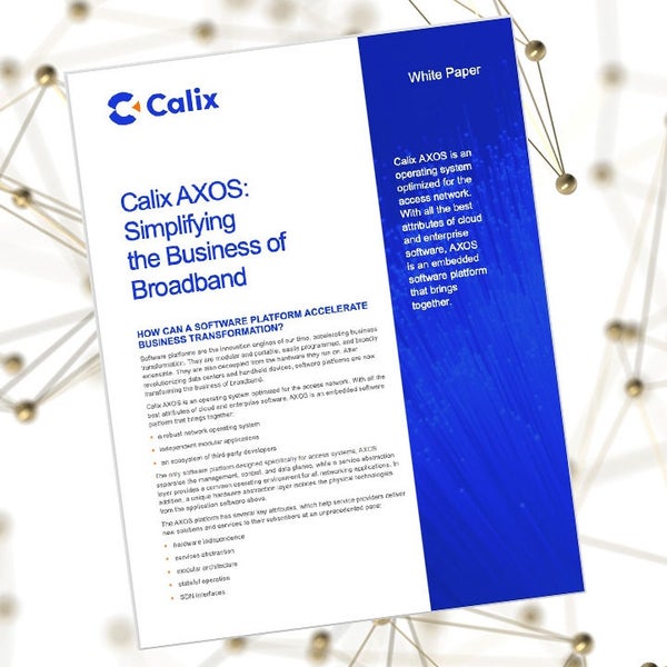 Network Innovation OS | Calix Intelligent Access | Calix AXOS